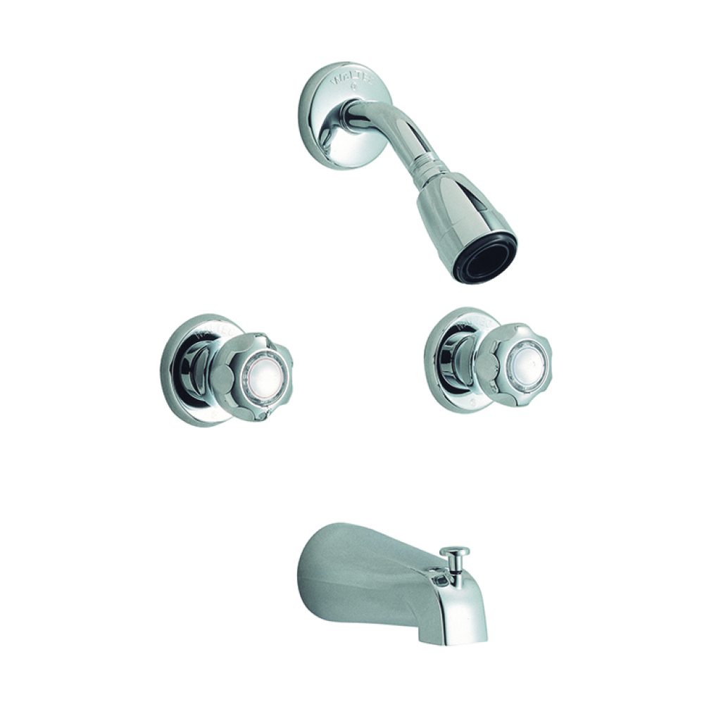 14F525 - Two Handle Facemount Tub/Shower with Touch-Clean®