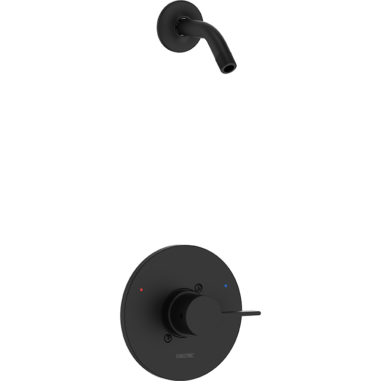 14F115 - Two Handle Tub/Shower, 3 valve, fluted handles