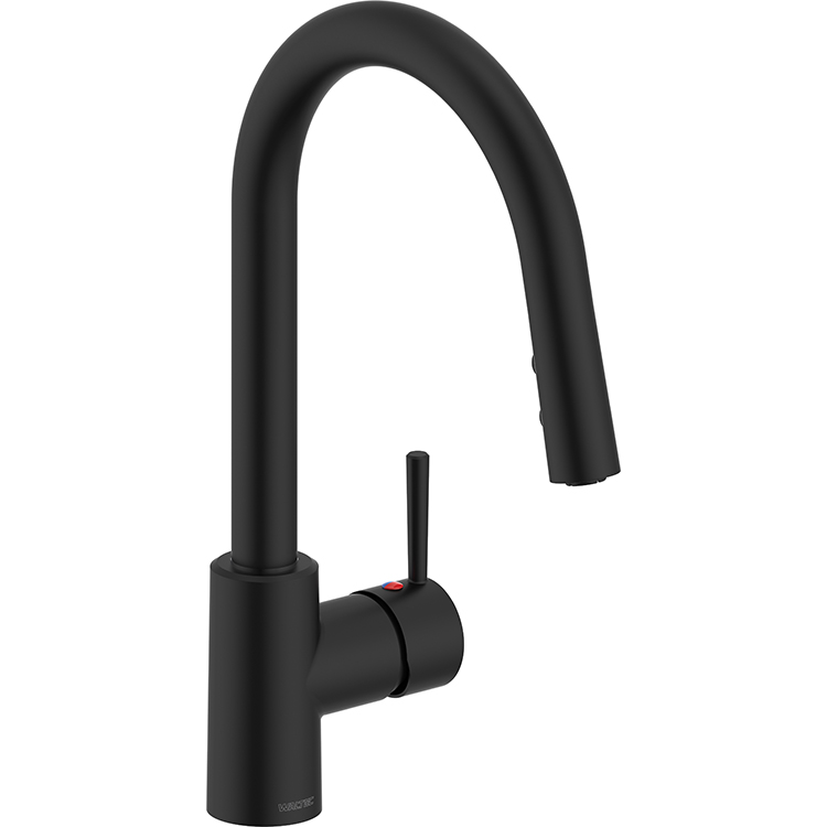 W28213 - CaraquetTM Single Handle Pull-Down Kitchen Faucet